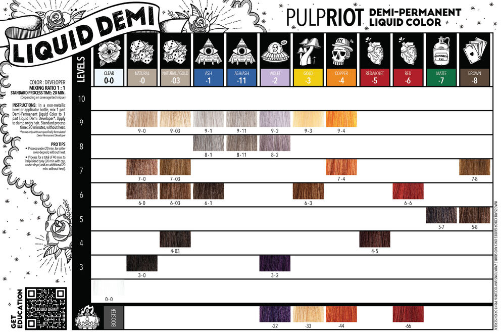 Pulp Riot Liquid Demi Gold 6.3 60ml Pulp Riot