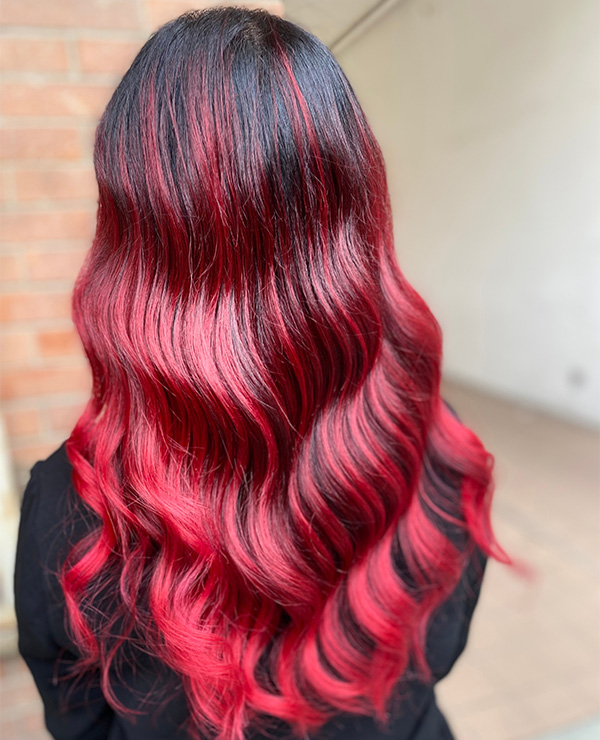 Bright Red Hair Color Chart Clairol Natural Instincts 6RR Light Red